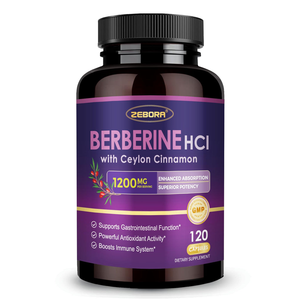 ZEBORA Berberine HCl supplement benefits