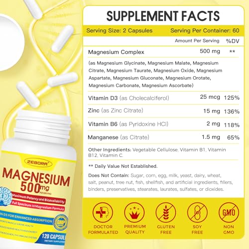 ZEBORA chelated magnesium formula
