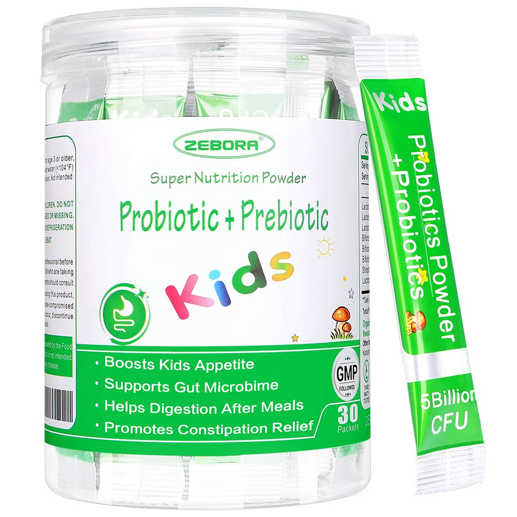 ZEBORA kids probiotic powder packets
