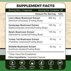ZEBORA lion's mane capsules for focus