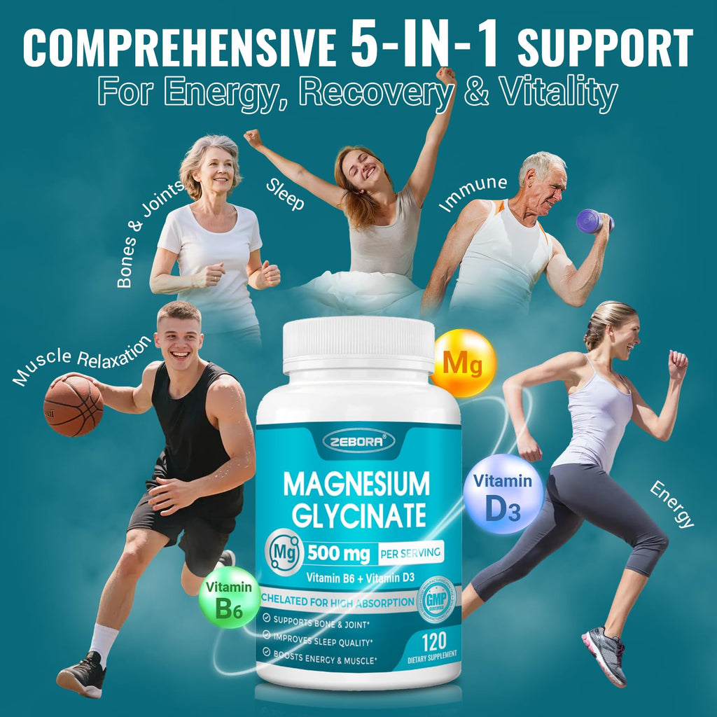 ZEBORA magnesium bisglycinate for muscle support