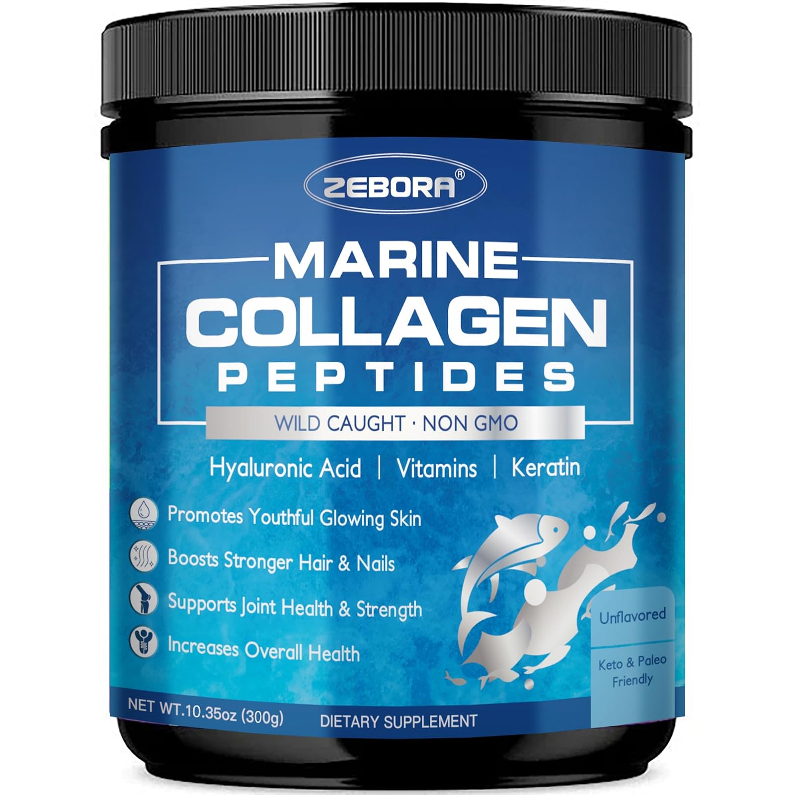 ZEBORA marine collagen peptides powder