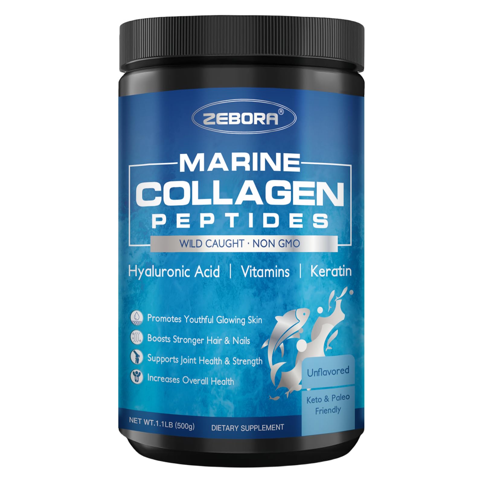 ZEBORA marine collagen peptides powder