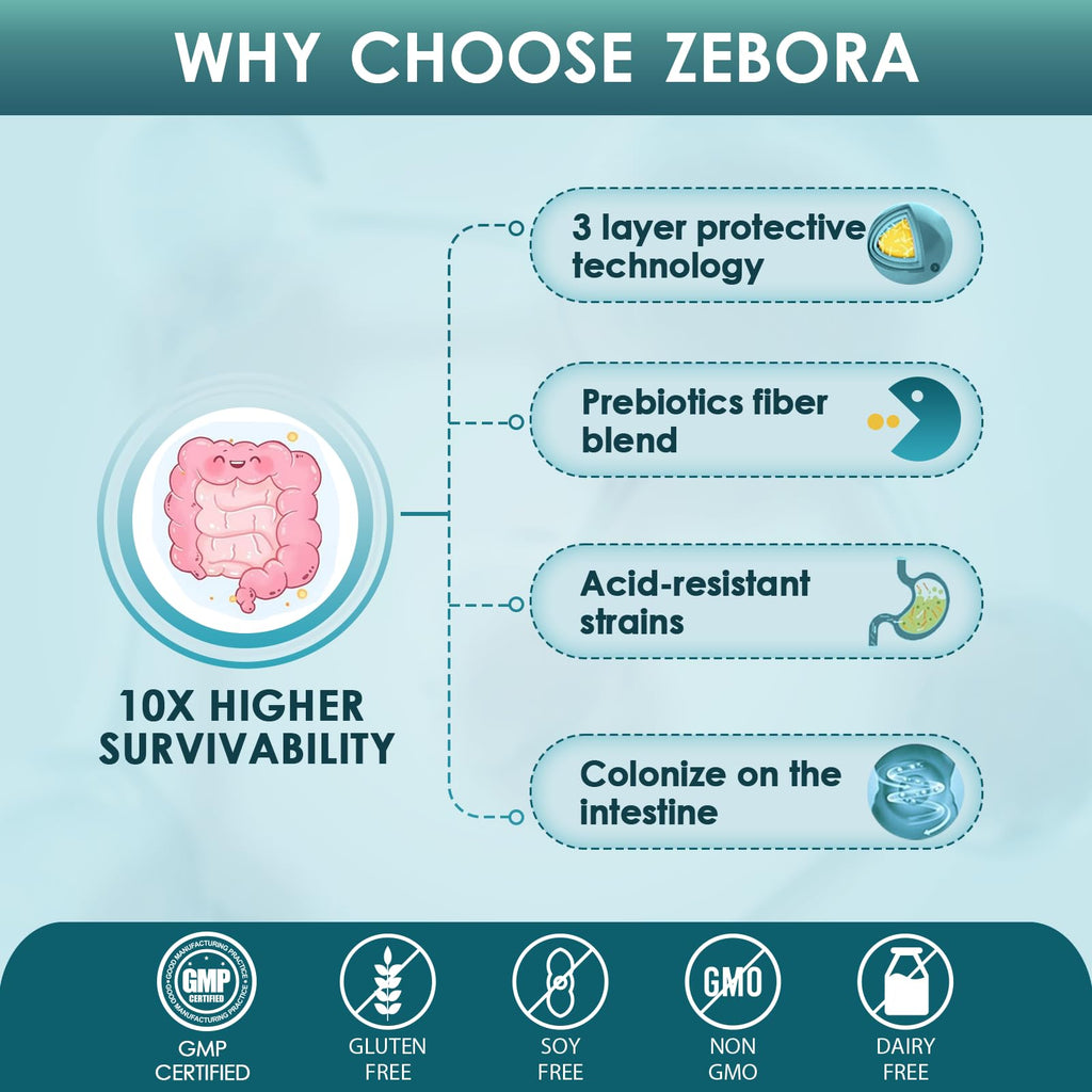 ZEBORA men's probiotic benefits