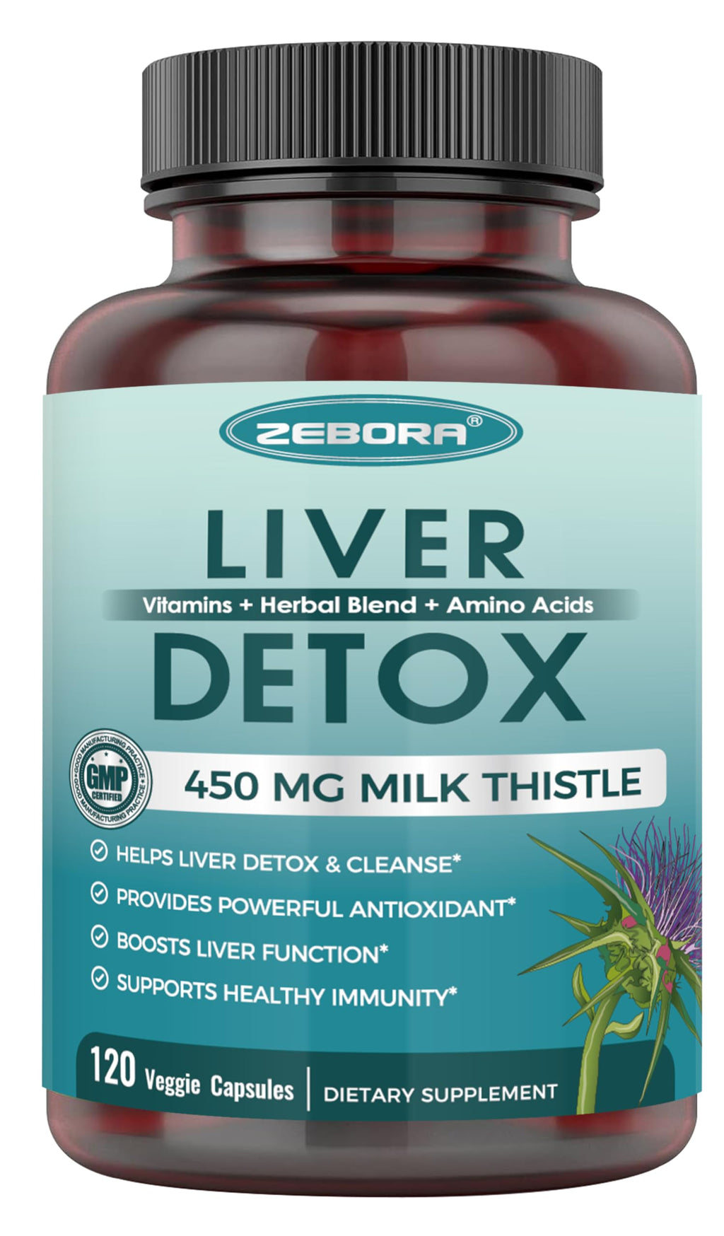 ZEBORA Milk Thistle liver detox