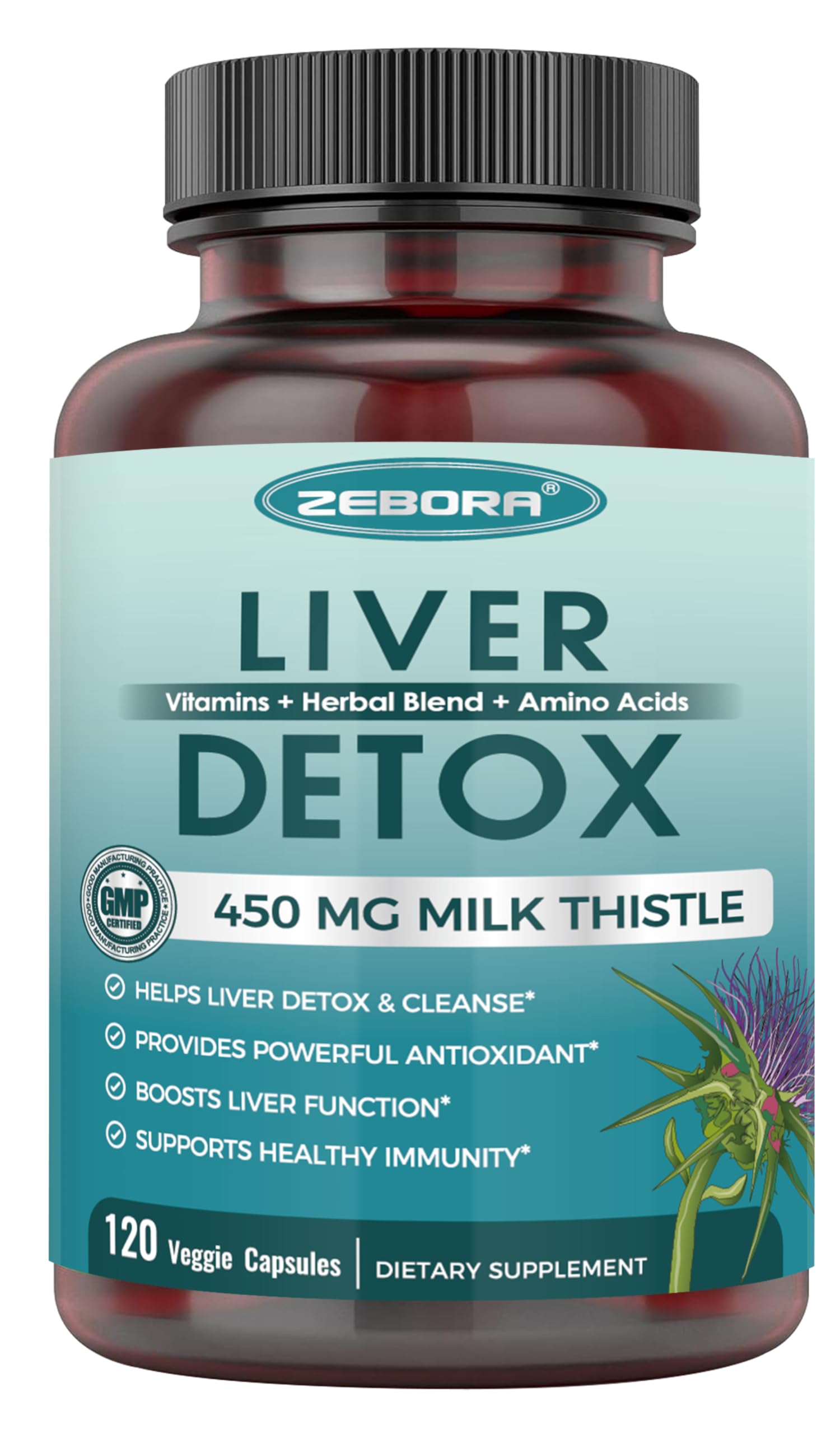 ZEBORA Milk Thistle liver detox