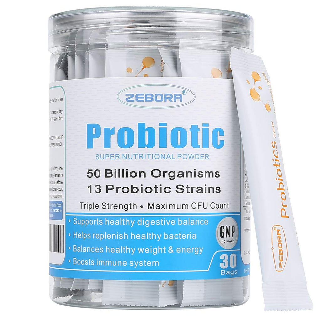 ZEBORA probiotic powder for digestive health
