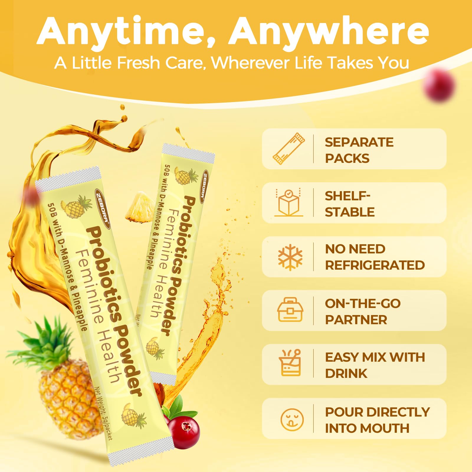 ZEBORA probiotics 50 billion CFU