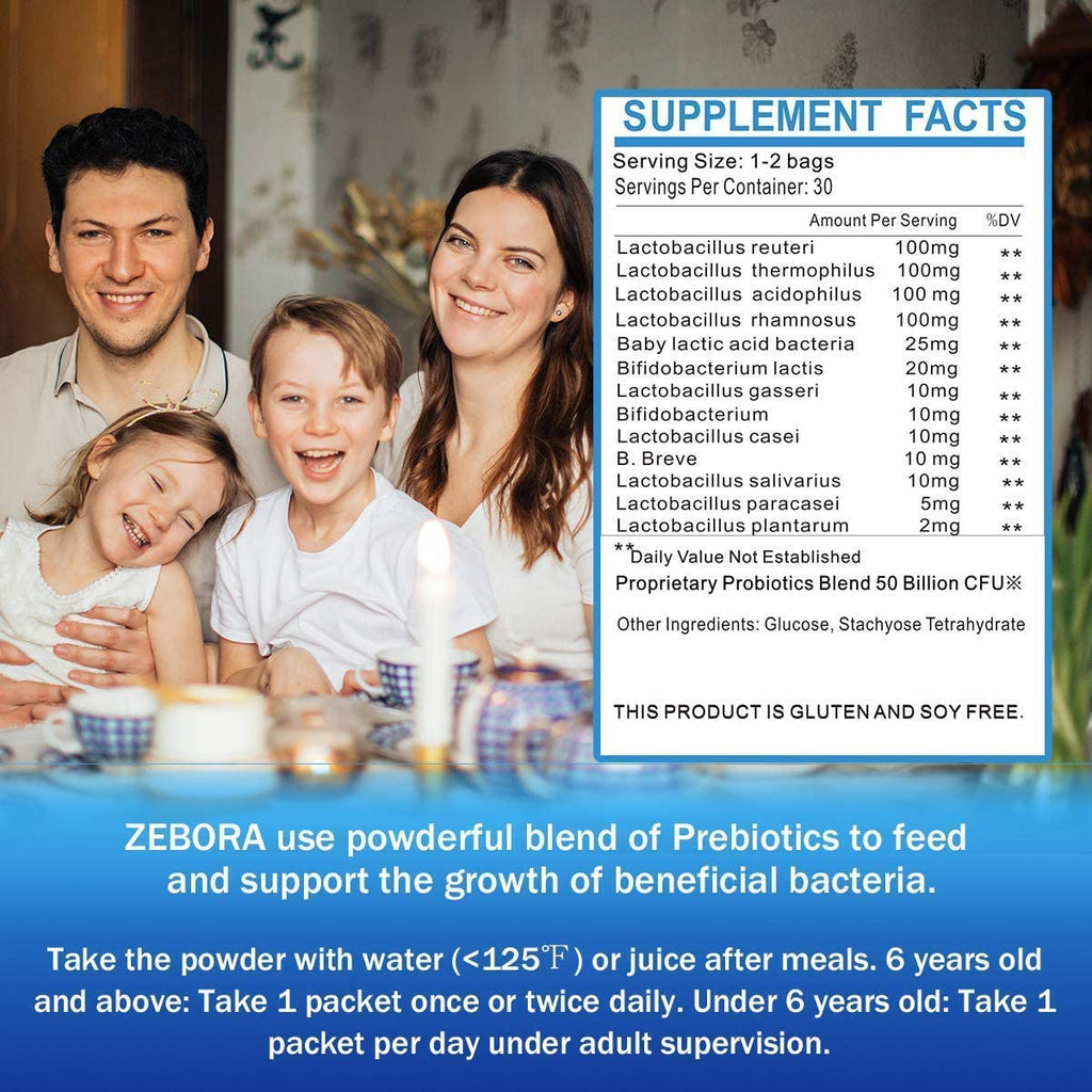 ZEBORA probiotics for improved digestion