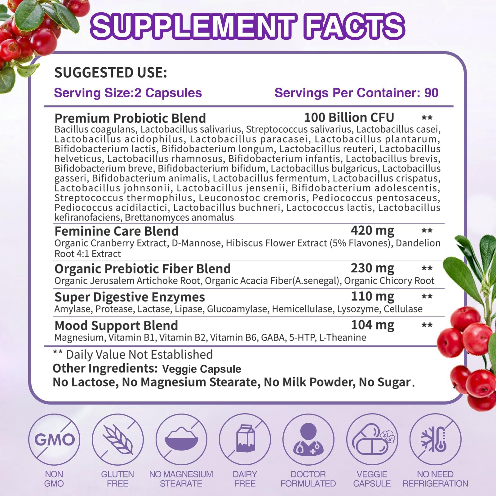 ZEBORA probiotics for overall feminine health