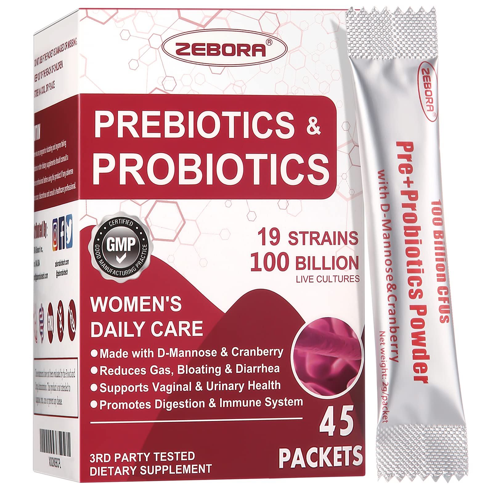 ZEBORA probiotics for women's health