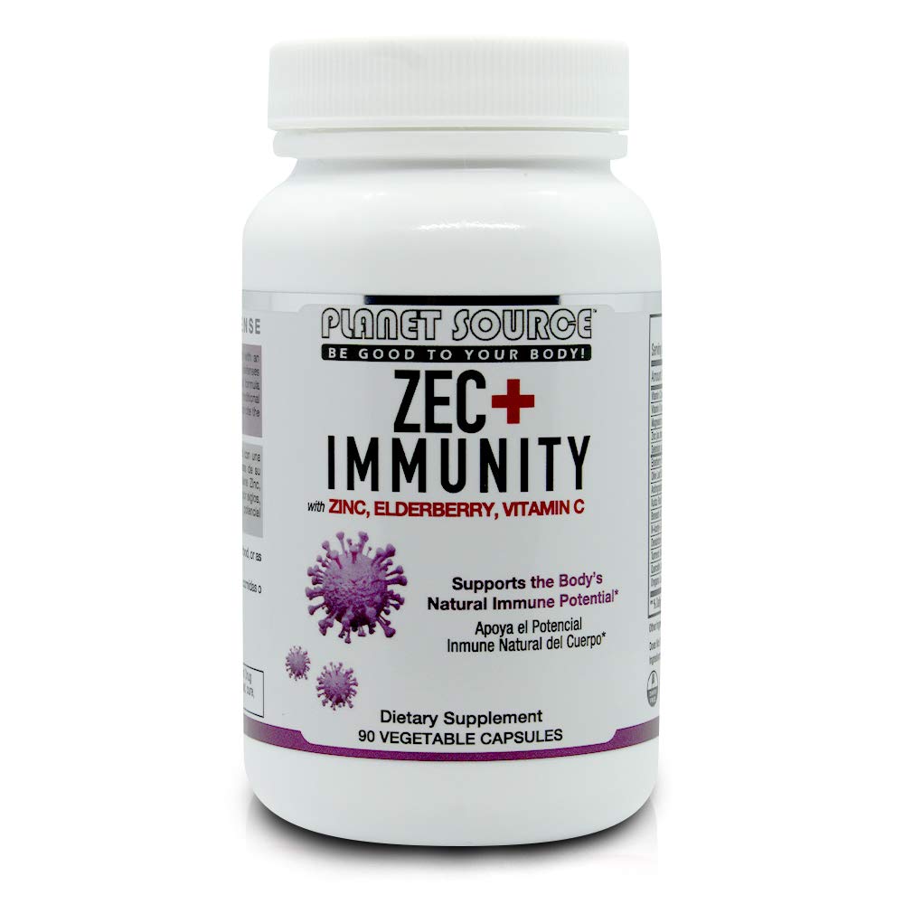 ZEC+ elderberry immunity supplement capsules