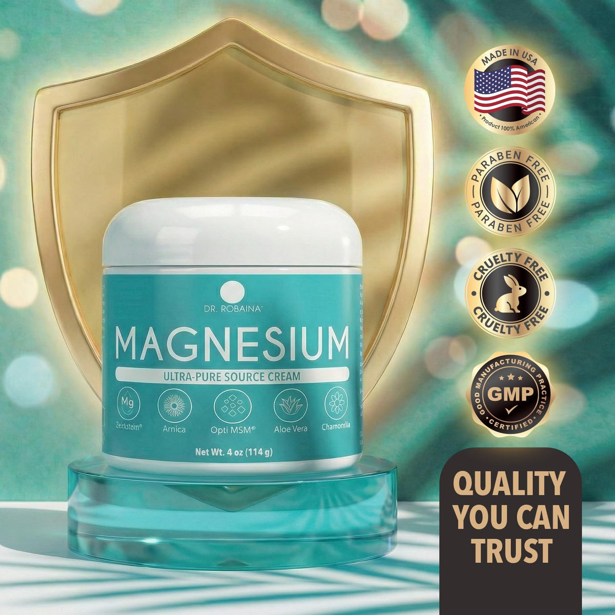Zechstein magnesium chloride cream for stress relief