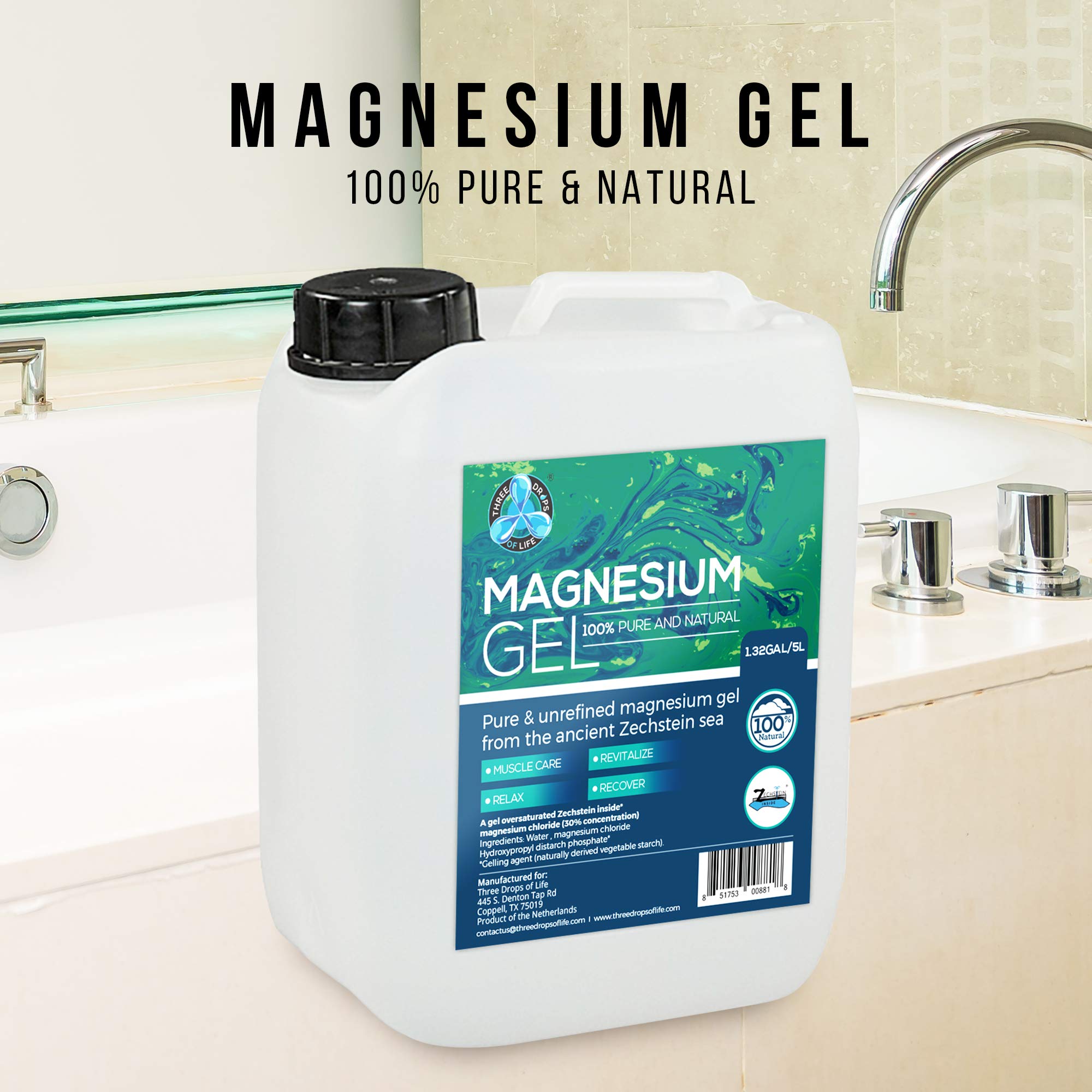Zechstein magnesium for skin hydration