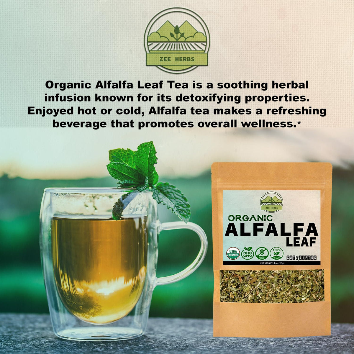 ZeeHERBS alfalfa leaf nutrient rich