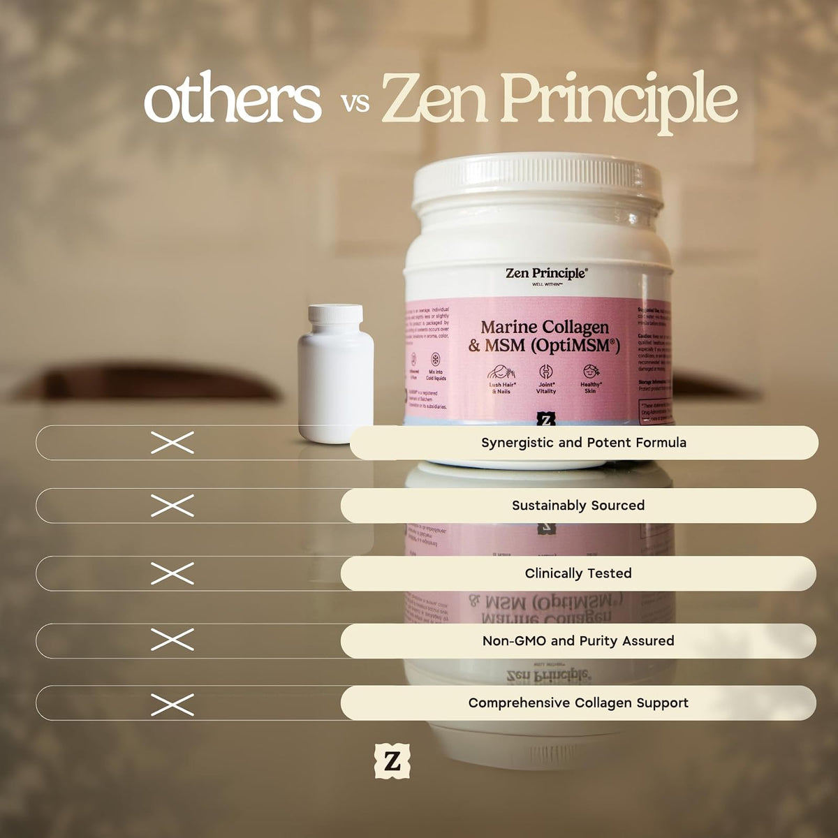Zen Principle collagen for healthy hair