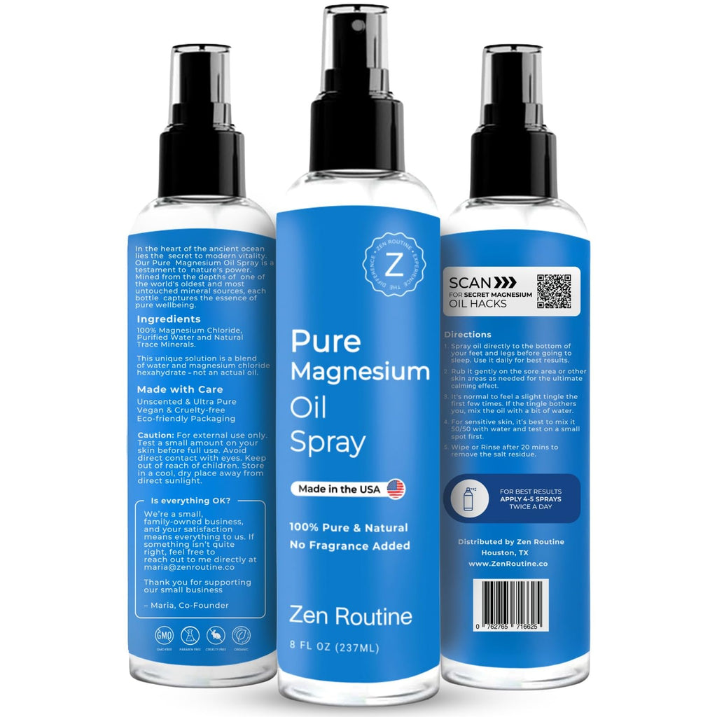 Zen Routine magnesium set for wellness