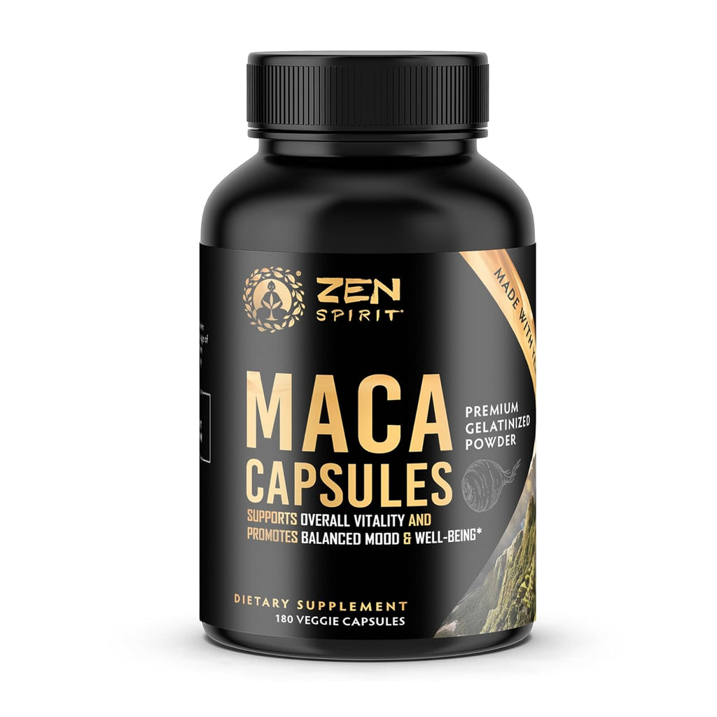 Zen Spirit Maca Root capsules for energy