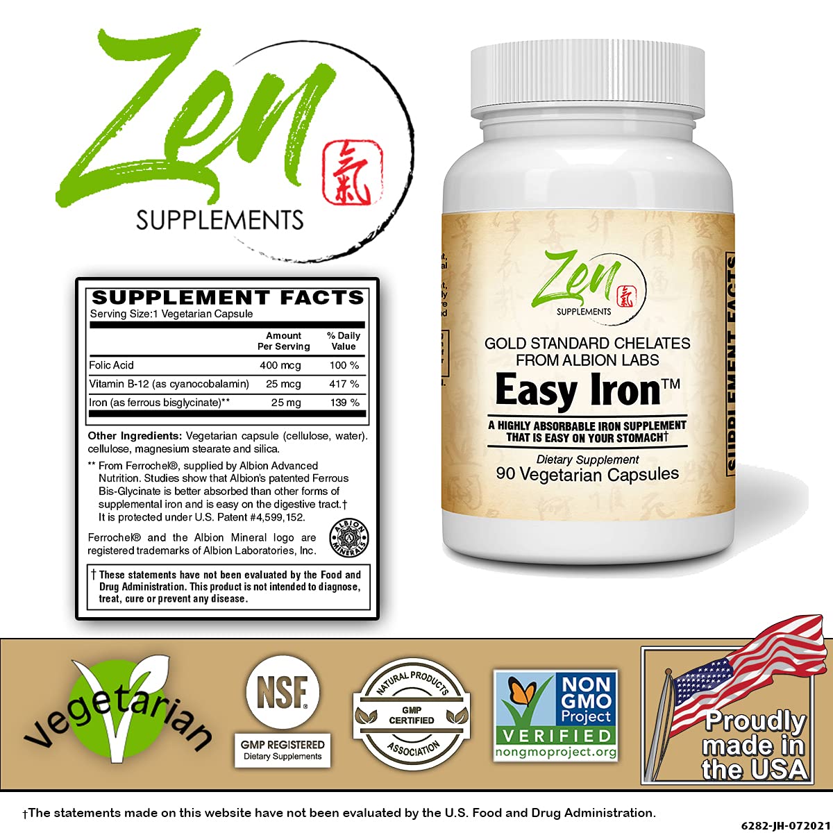 Zen Supplements iron for energy