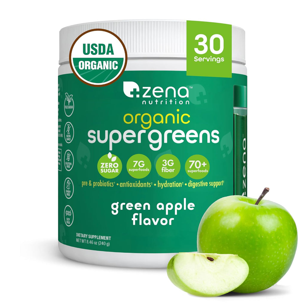 Zena Nutrition organic greens powder benefits
