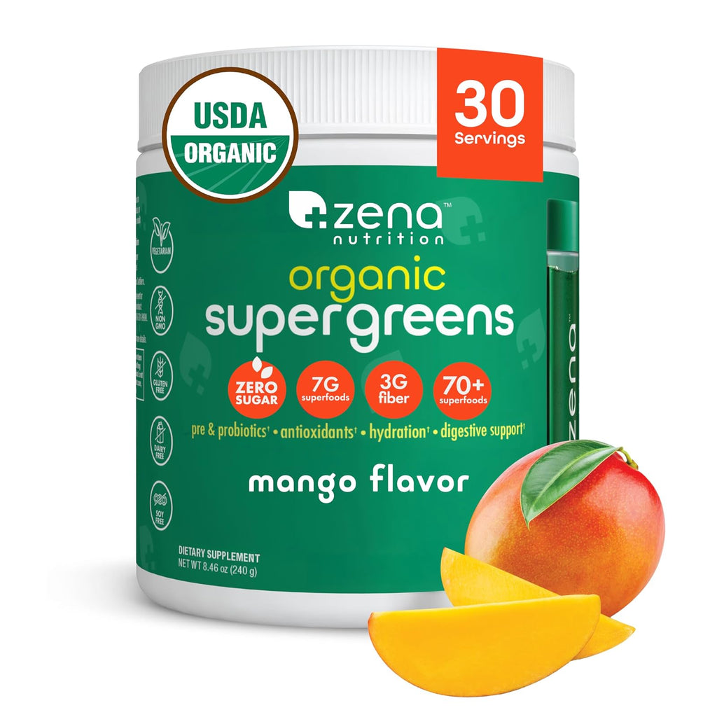 Zena Nutrition organic super greens powder