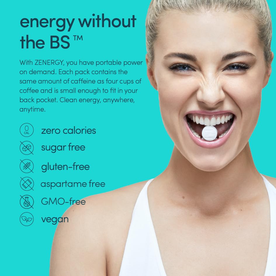 ZENERGY mint energy gum packs