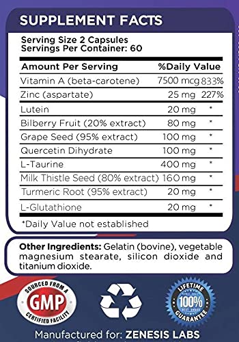 Zenesis Labs lutein capsules benefits