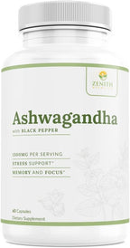 Zenith Vitality Ashwagandha capsules