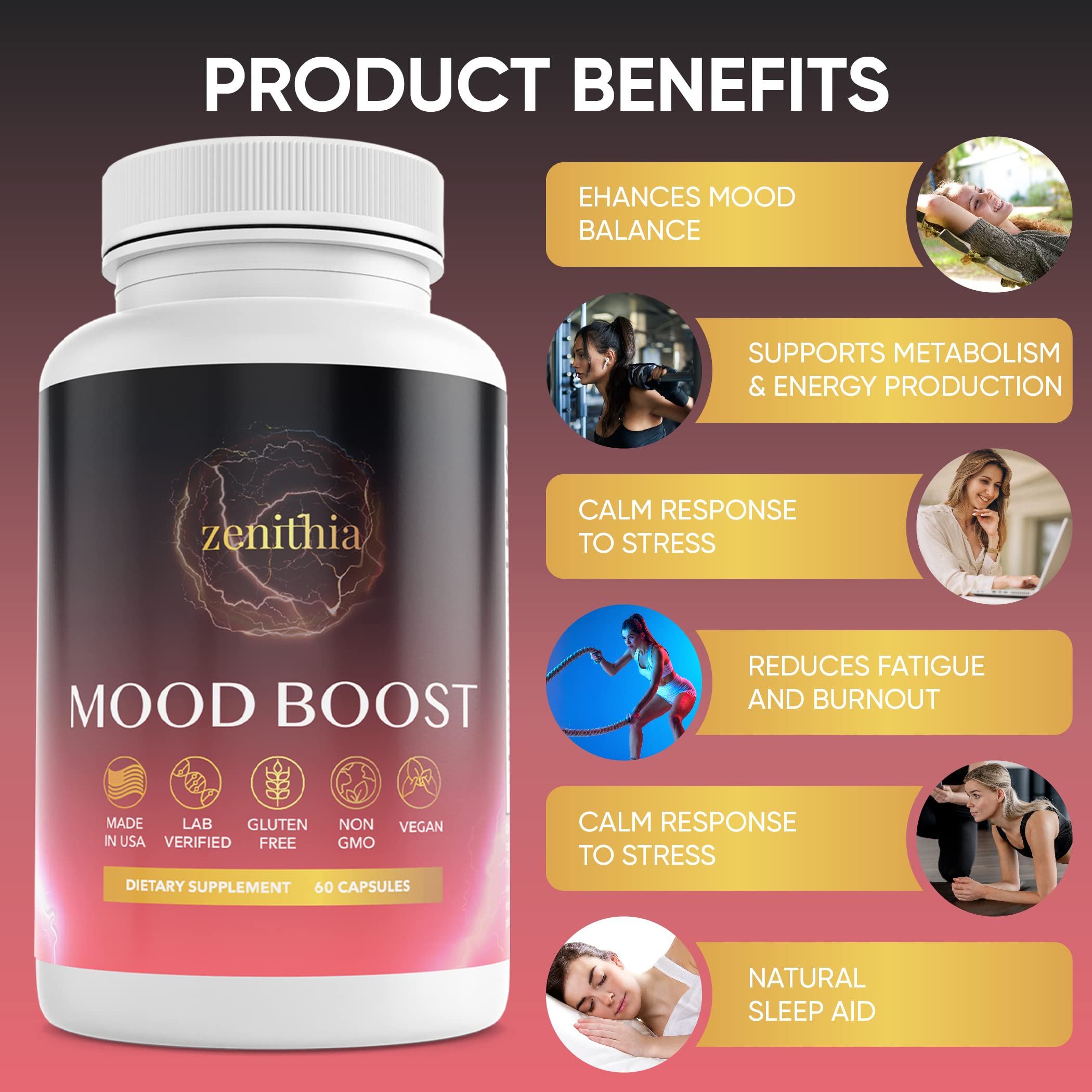 ZENITHIA Mood Boost 60-day supply