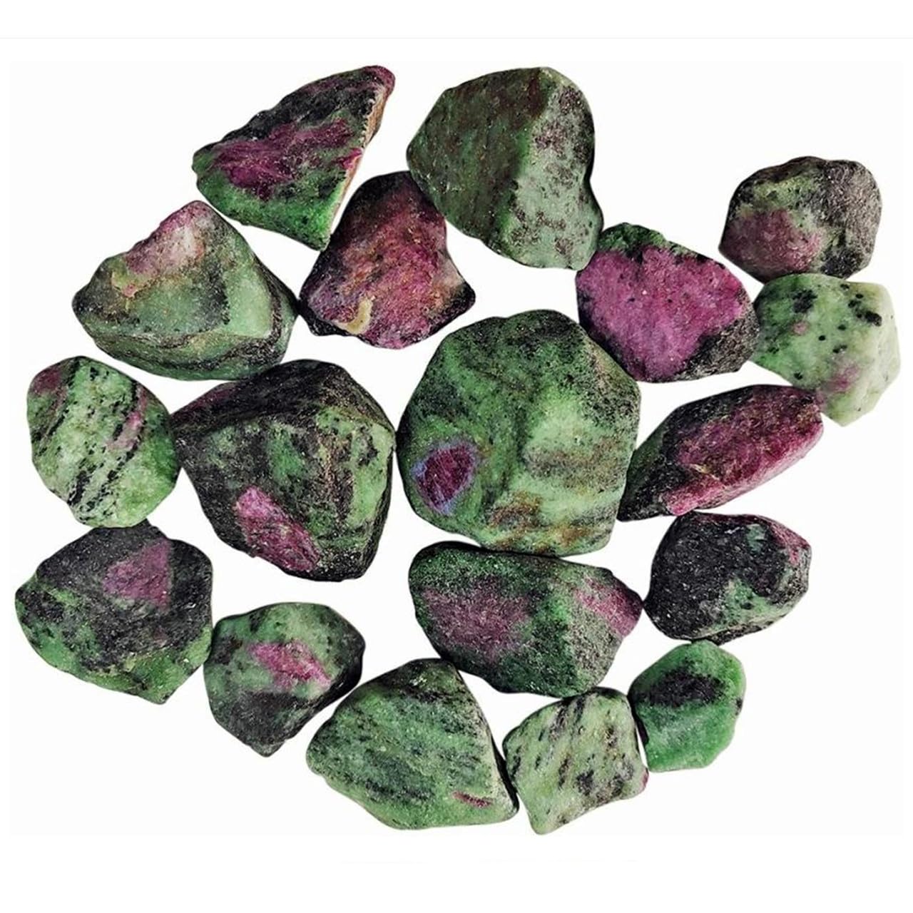 Zenkeeper Ruby Zoisite raw stones for beauty