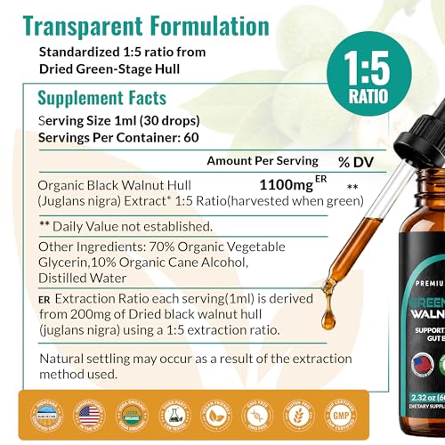 Zenmen black walnut tincture for cleansing