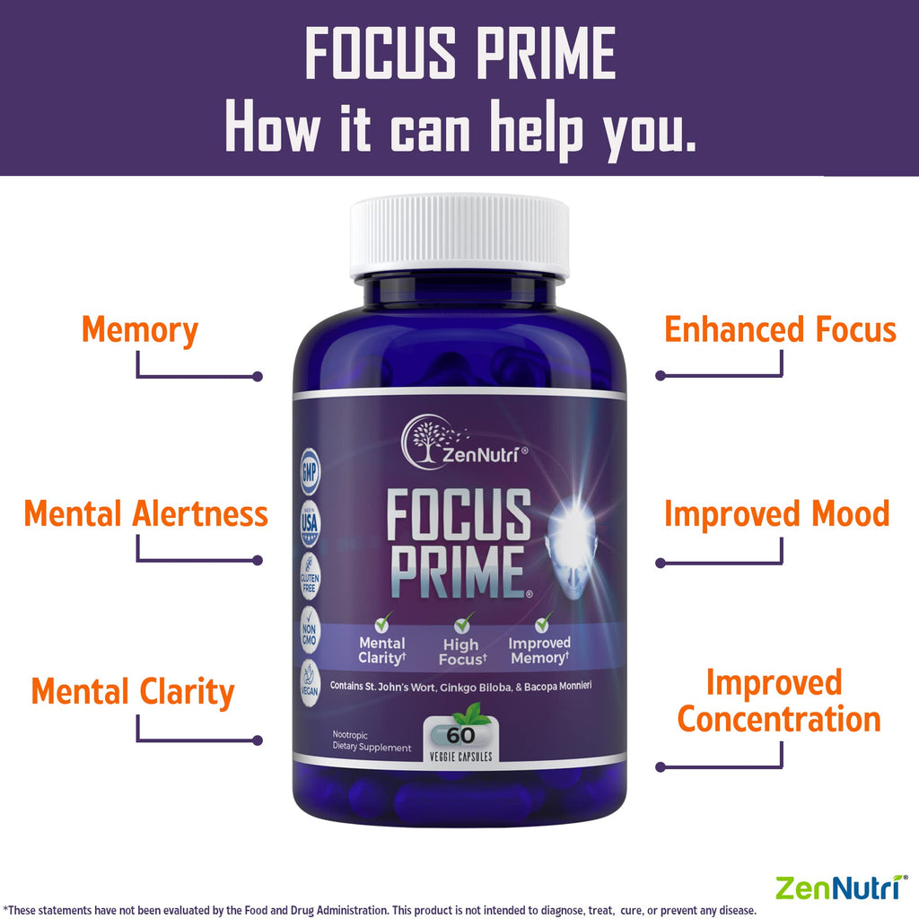ZenNutri capsules for daily focus