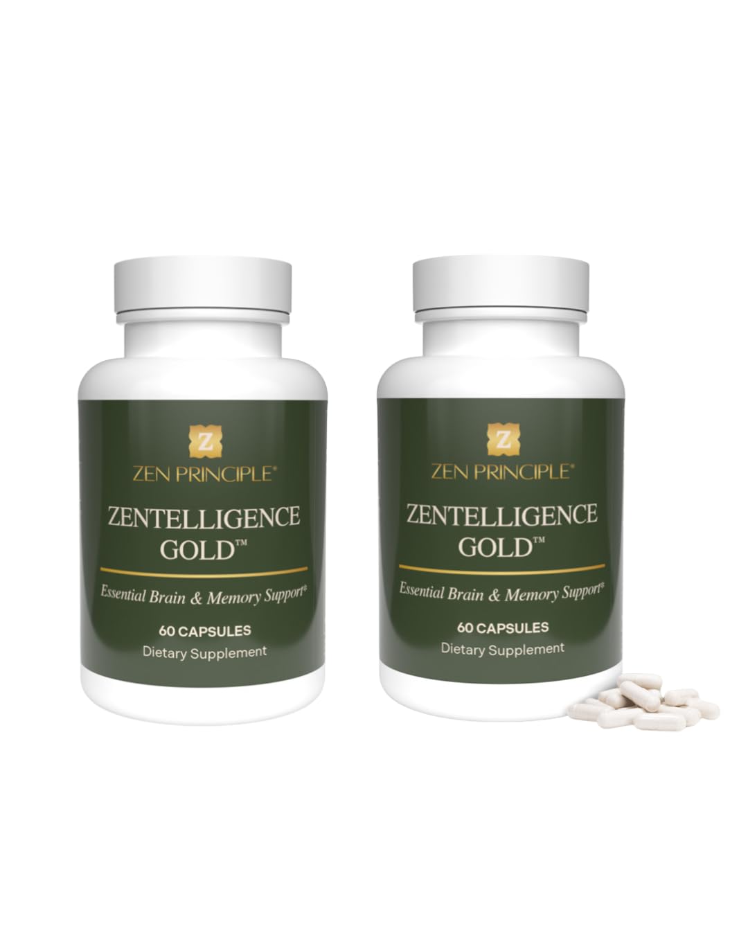 Zentelligence Gold brain supplement capsules