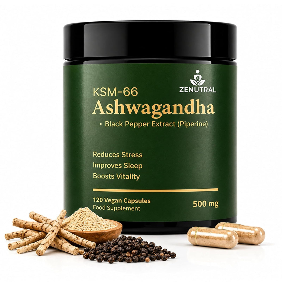 Zenutral Ashwagandha KSM-66 capsules