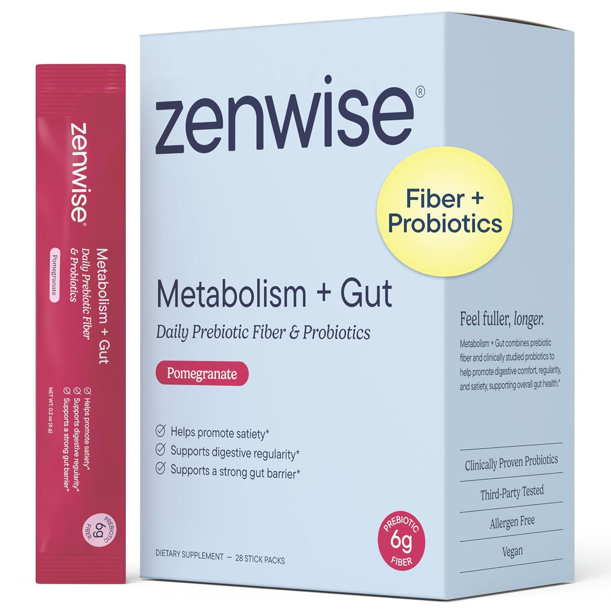 Zenwise Health fiber powder pomegranate