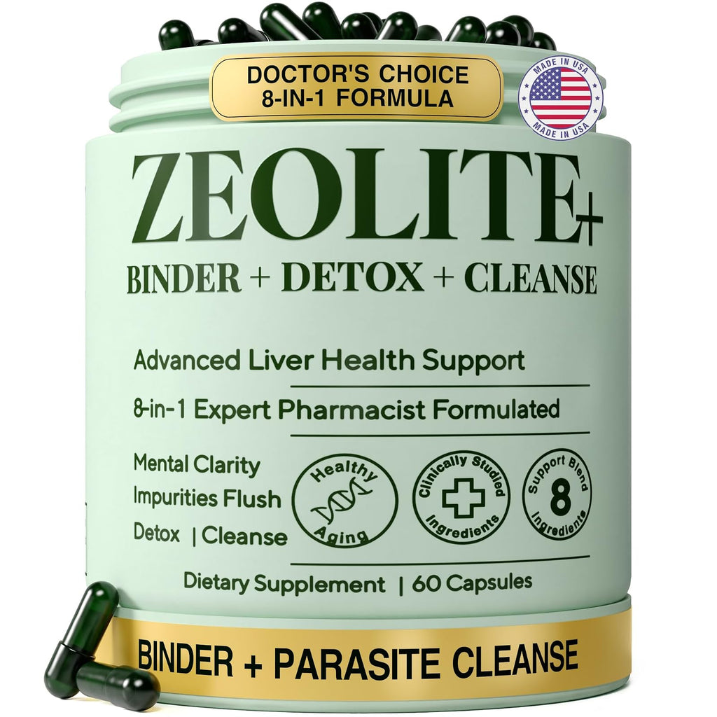 Zeolite detox binder for cleansing
