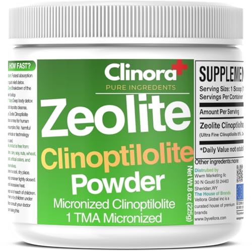 Zeolite detox powder for cleansing