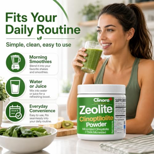 Zeolite detox powder for improved digestion