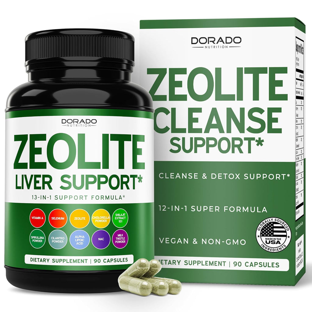 Zeolite Detox vegan capsules for cleansing