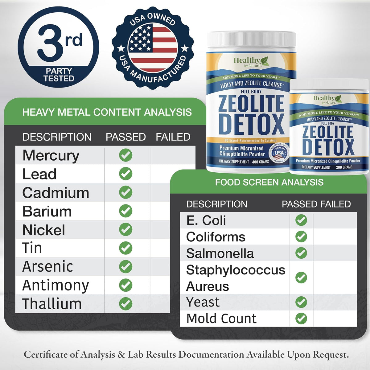 zeolite powder for gentle detox