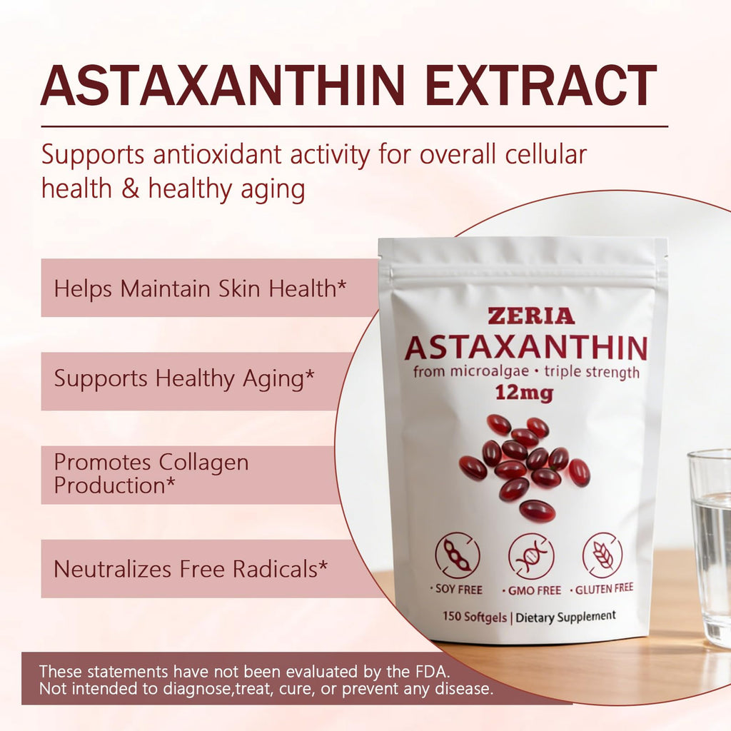 ZERIA Astaxanthin for enhanced athletic performance