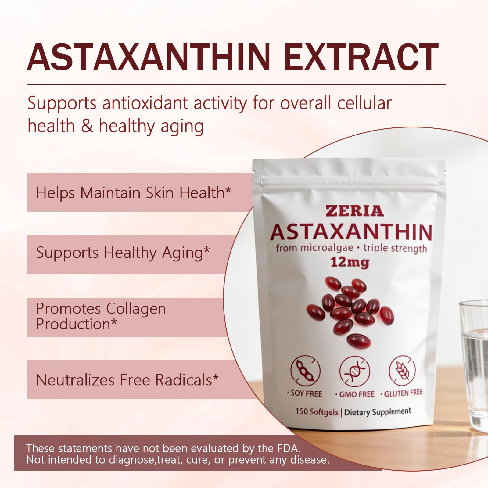 ZERIA Astaxanthin for enhanced athletic performance