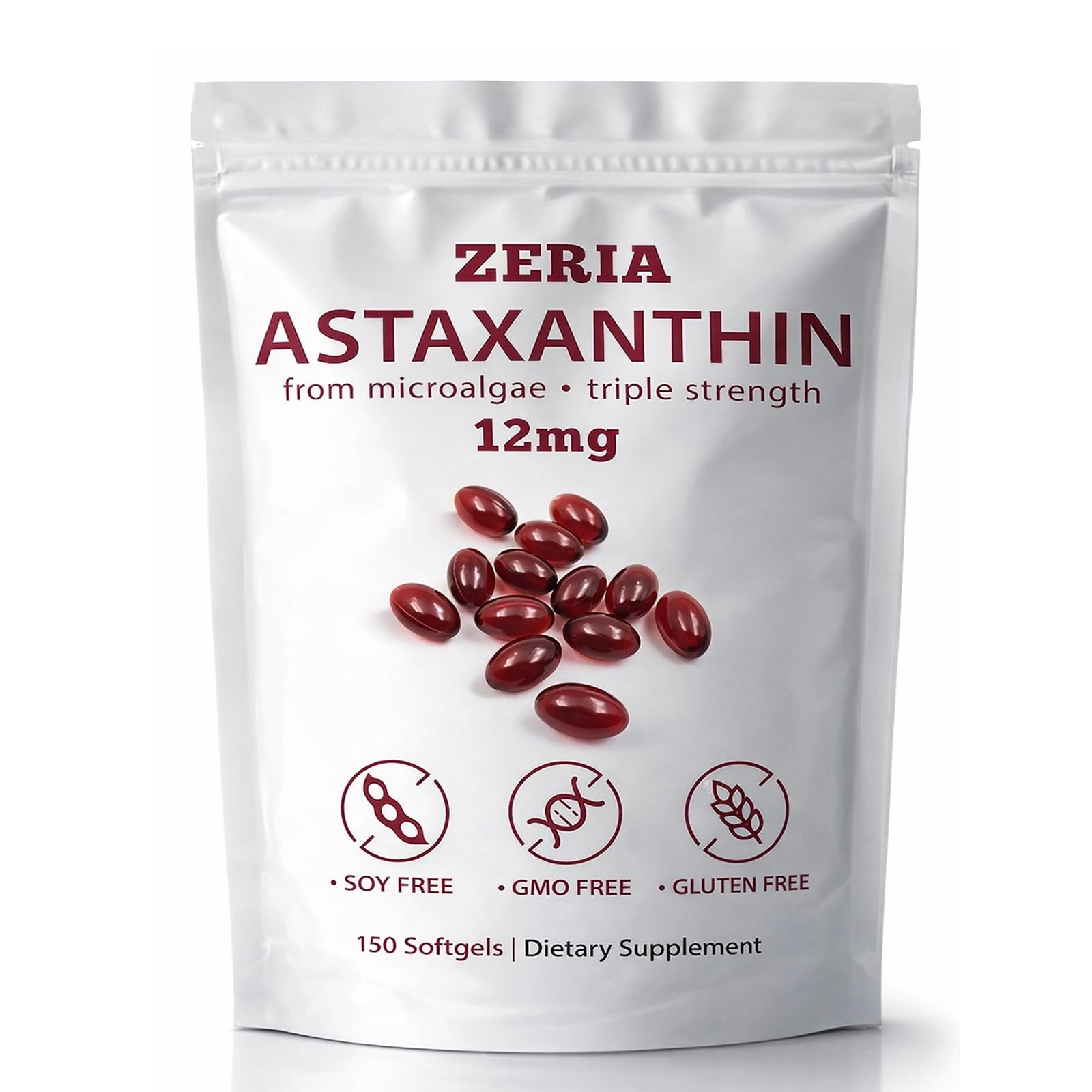 ZERIA Astaxanthin softgels for skin health