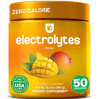 zero calorie electrolyte powder mango