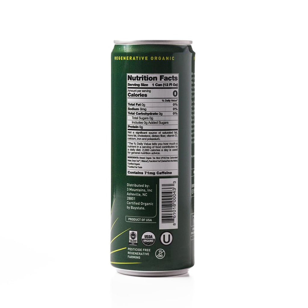 zero calorie green tea option