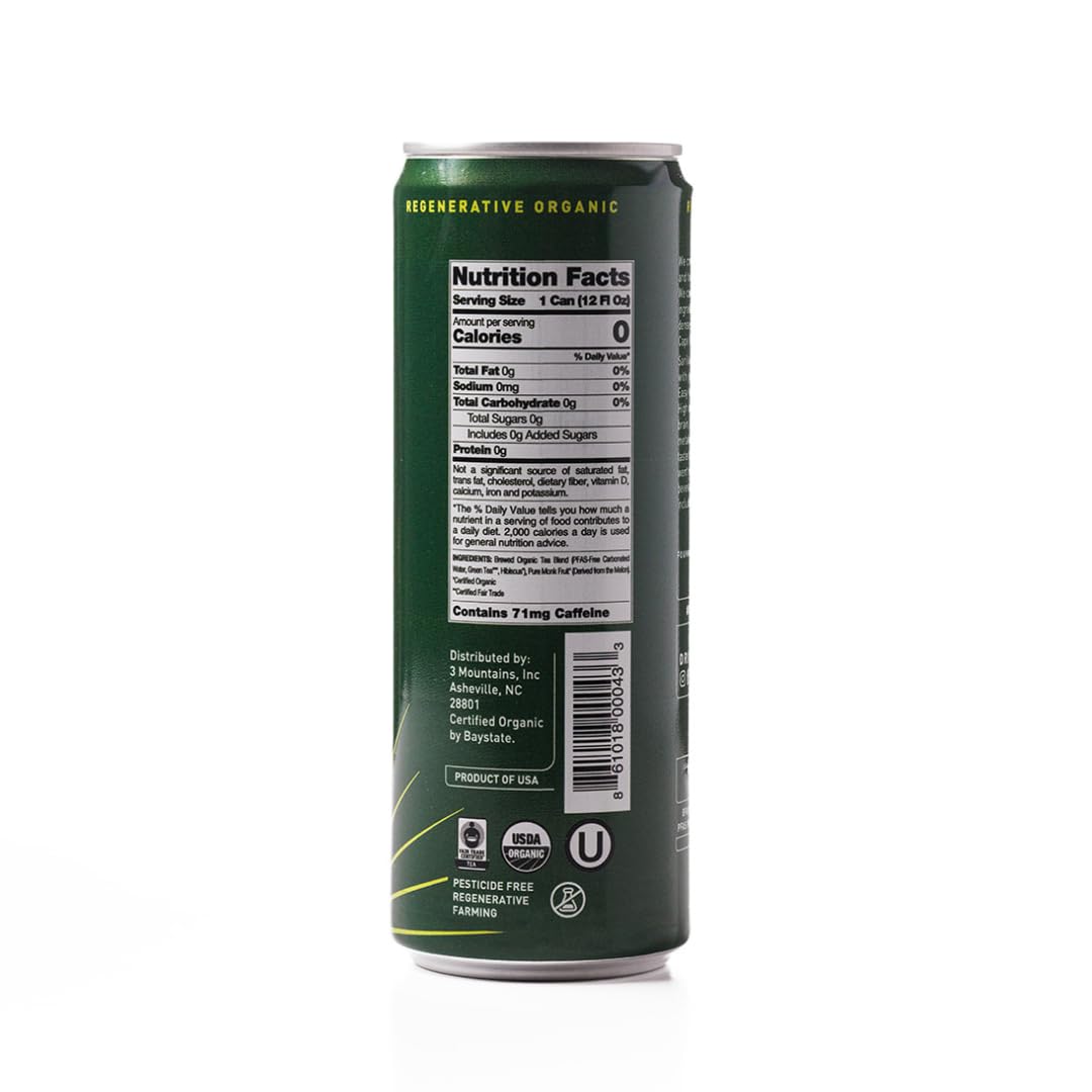 zero calorie green tea option