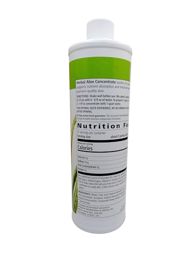 Zero calorie herbal aloe concentrate
