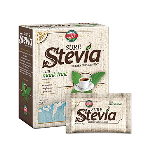 Zero calorie stevia sweetener packets