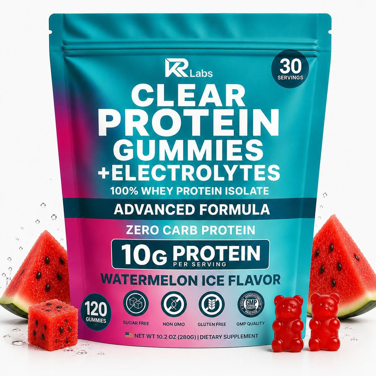 Zero Carb whey protein gummies watermelon flavour