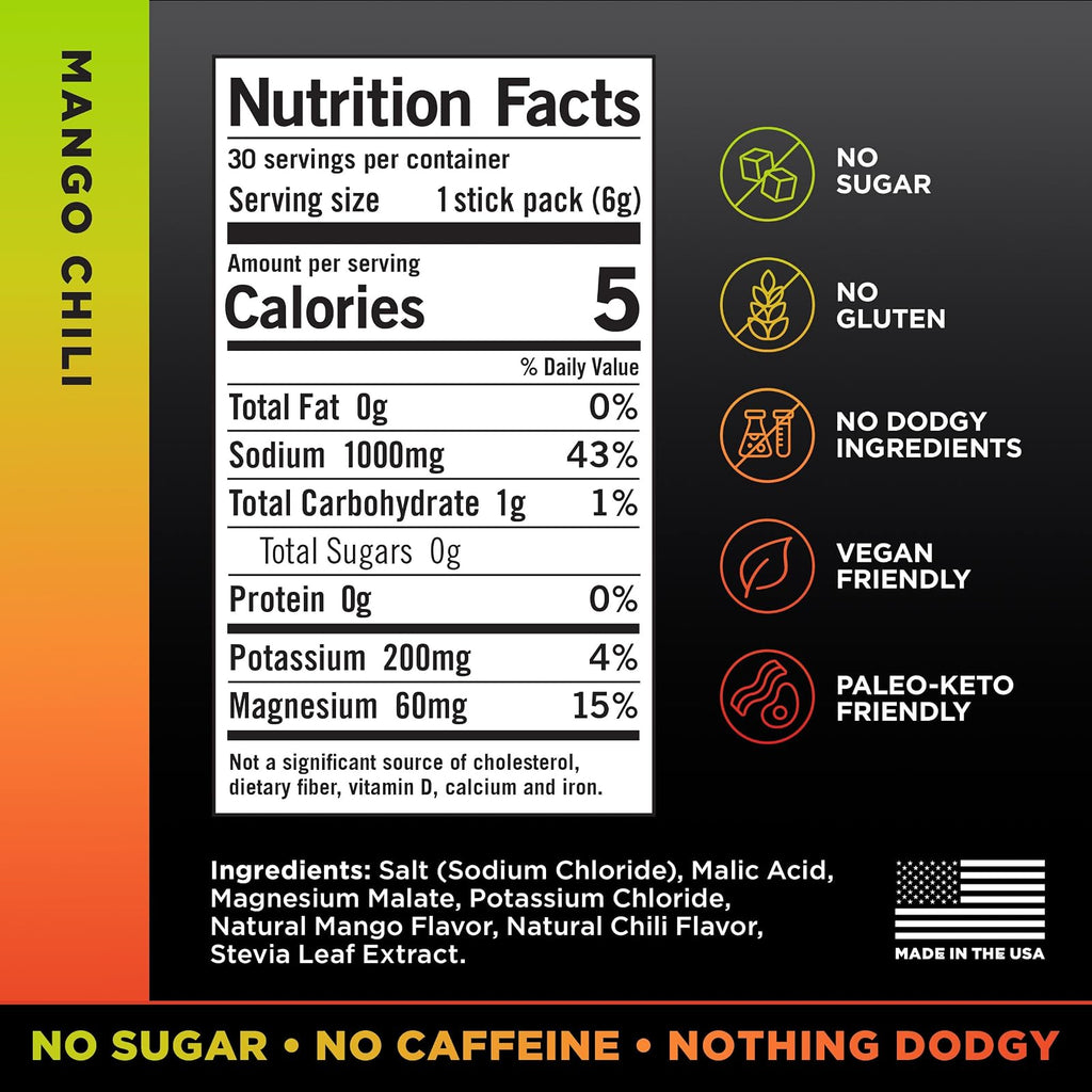 zero sugar electrolyte powder mix